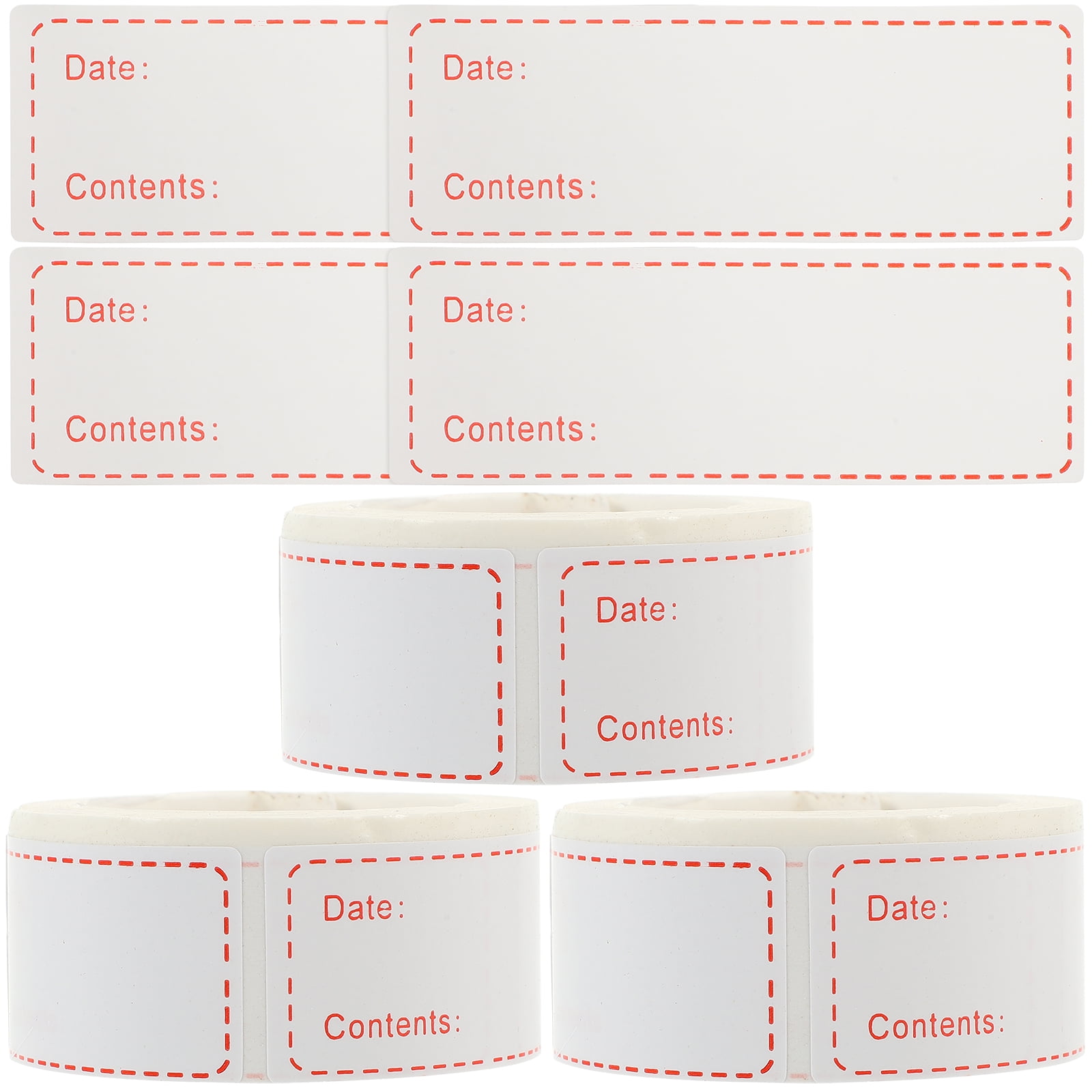 3 Rolls Labels Self-adhesive Food Storage Identification - Walmart.com