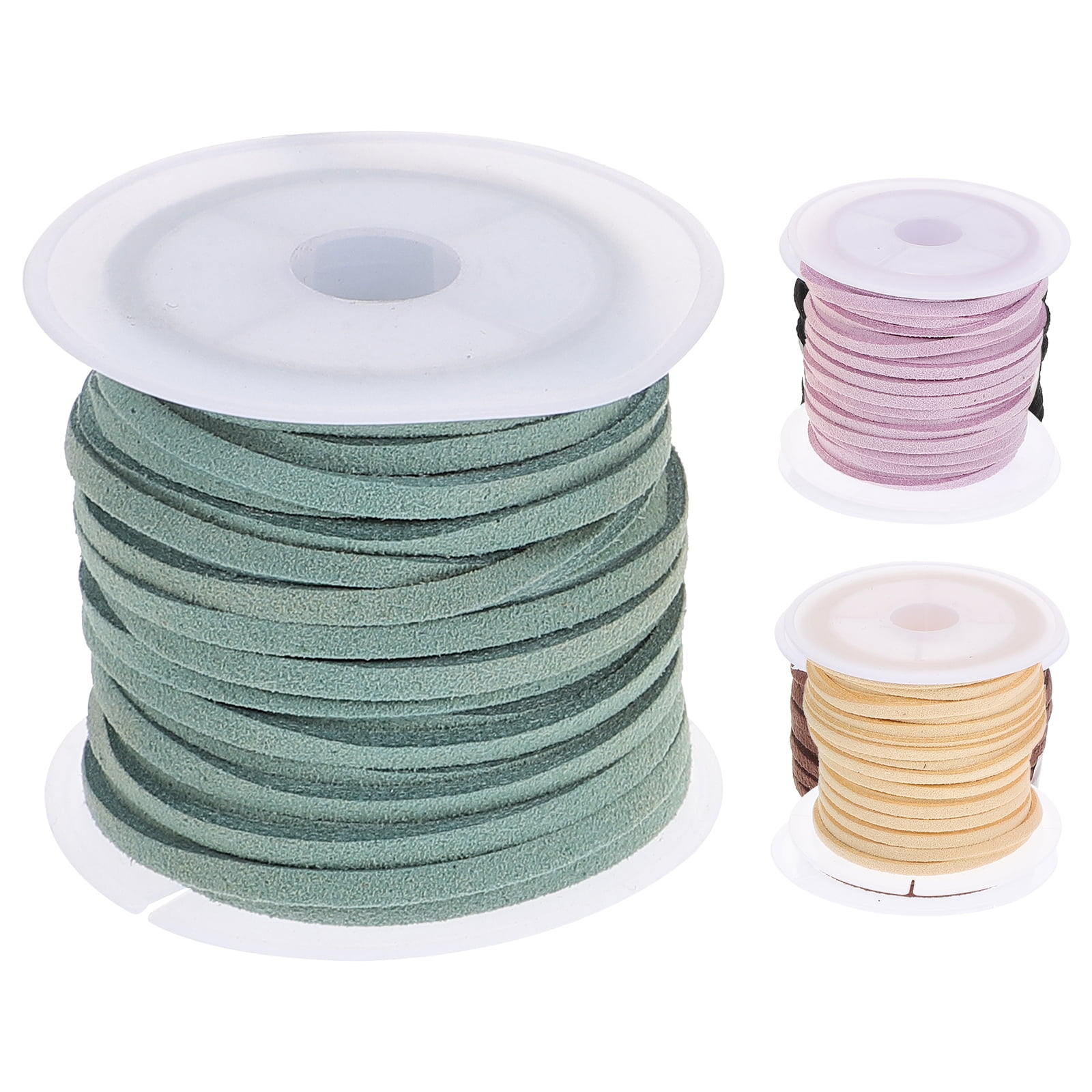 3 Rolls Leather Rope Decor Ribbon for Flower Bouquet Bowknot Ribbons ...