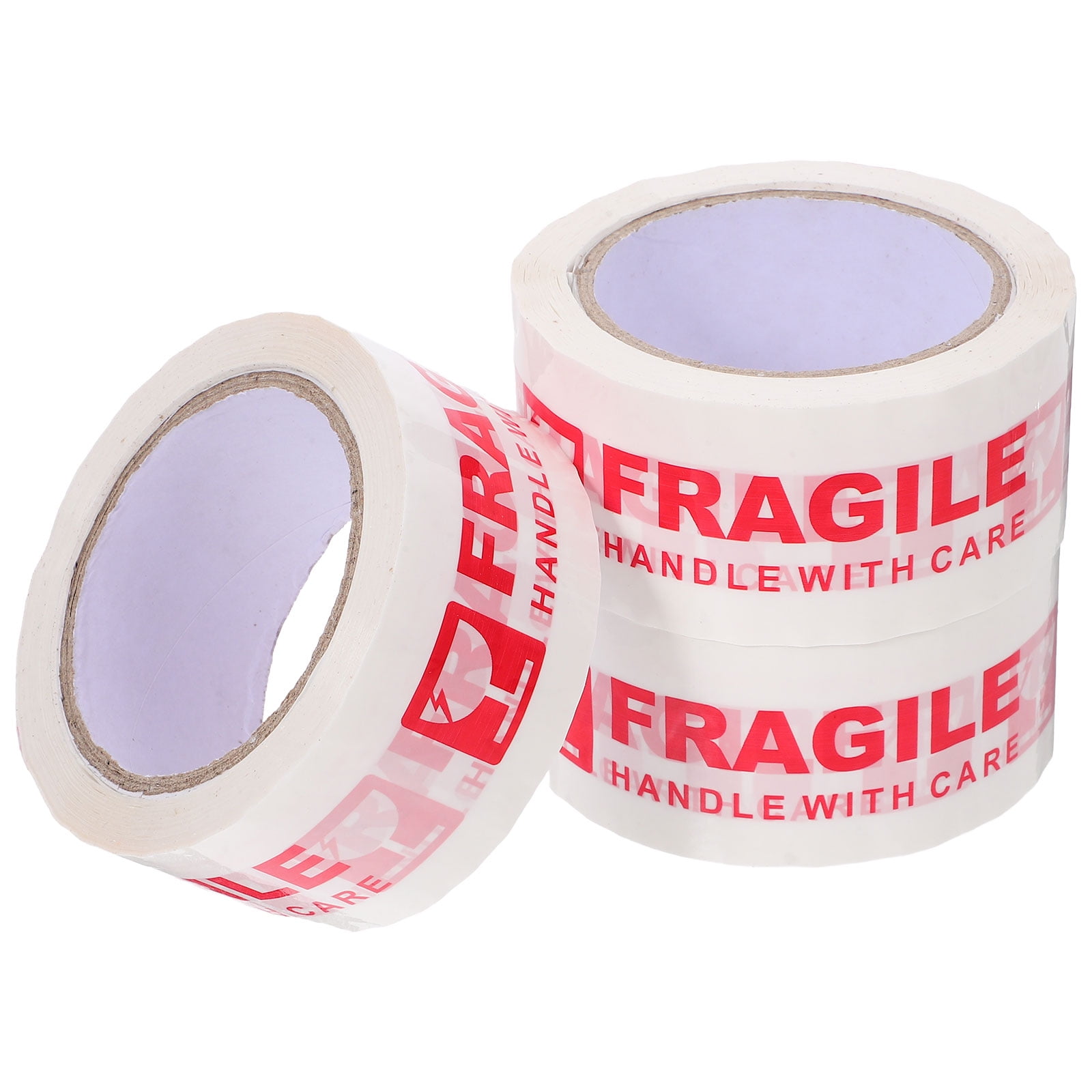 3 Rolls Self-Adhesive Fragile Warning Tape Warning Fragile Tape Packing ...