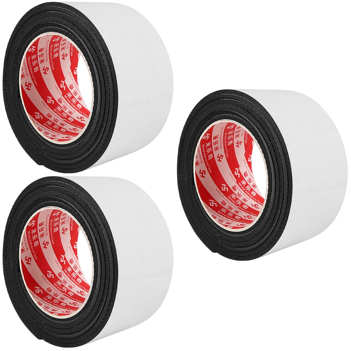 3 Rolls Non Anti-slip Sole Stickers 200.00X6.00X0.30CM Black - Walmart.com