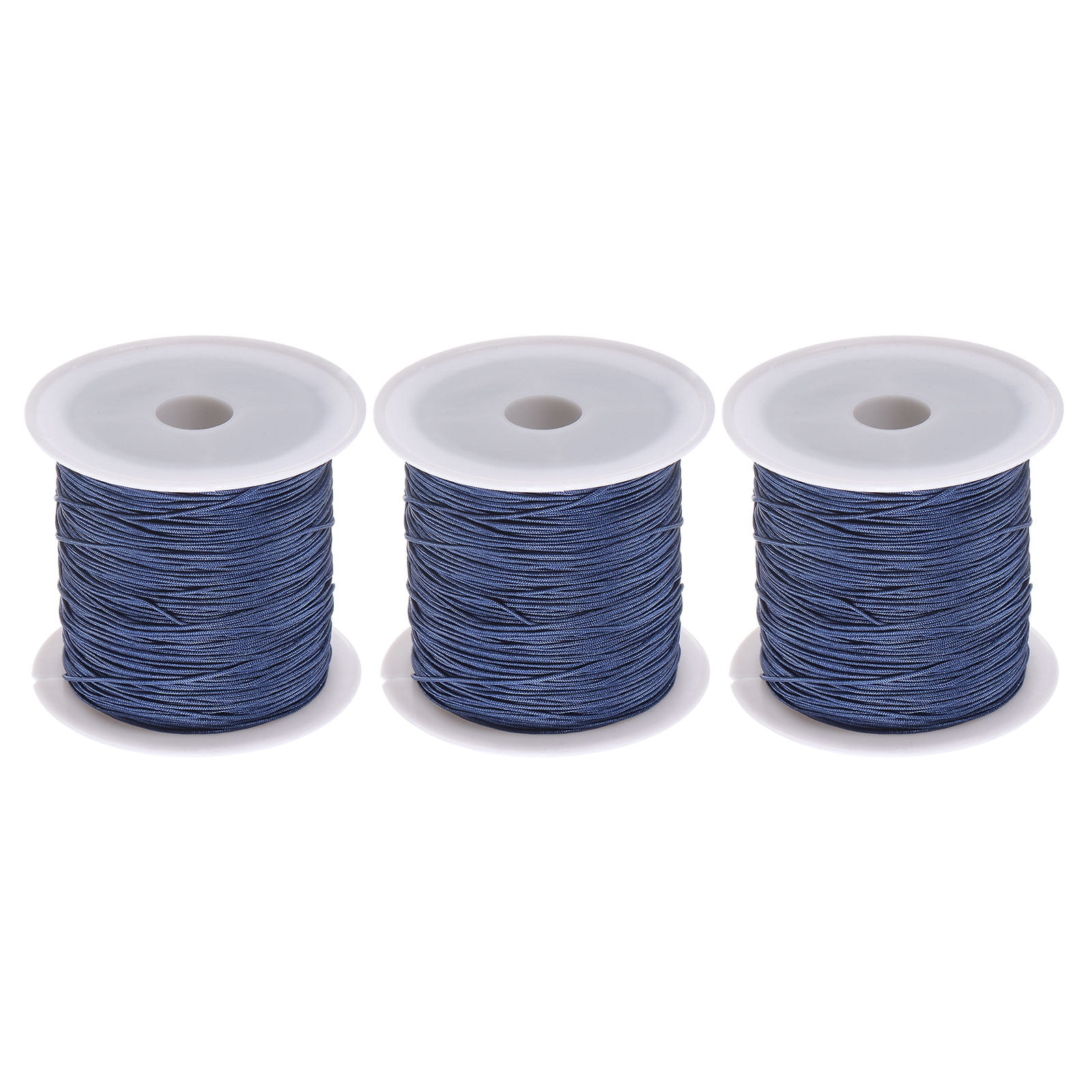 3 Rolls Nylon Beading Thread Knotting Cord 0.6mm 50 Yards Braided Nylon ...