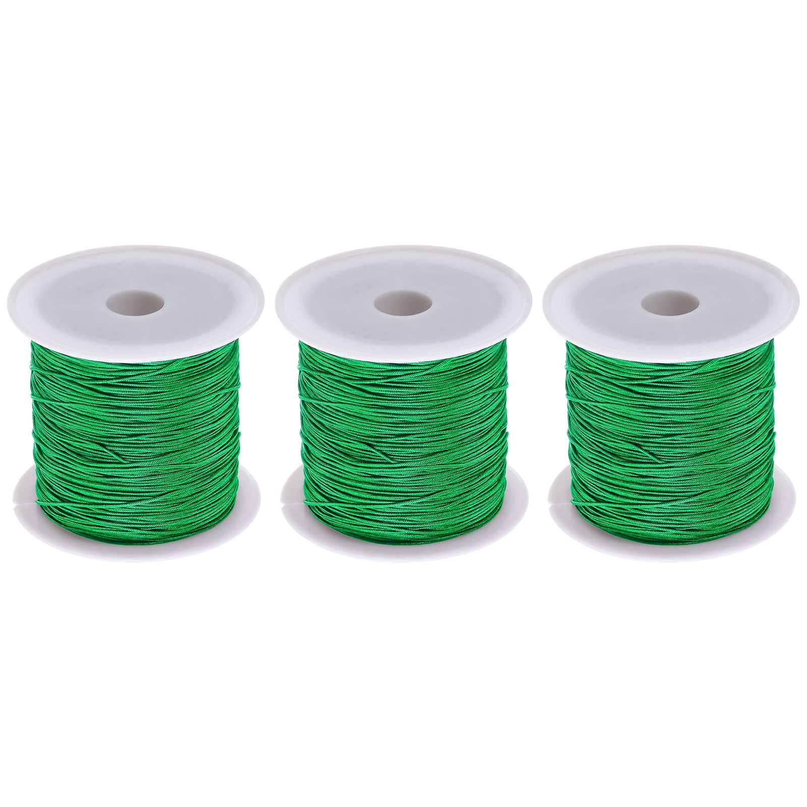 3 Rolls Nylon Beading Thread Knotting Cord 0.6mm 50 Yards Braided Nylon ...