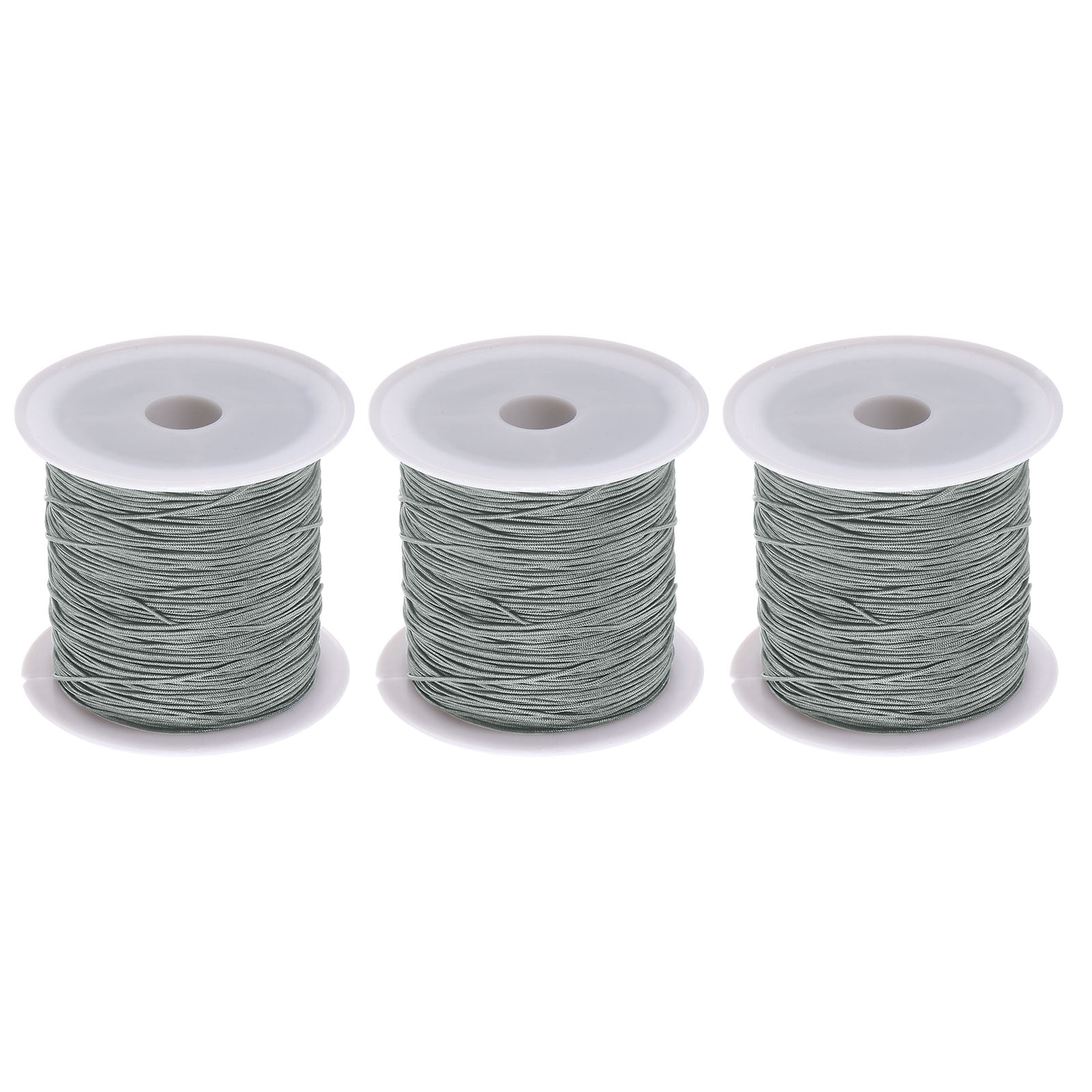 3 Rolls Nylon Beading Thread Knotting Cord 0.6mm 50 Yards Braided Nylon ...