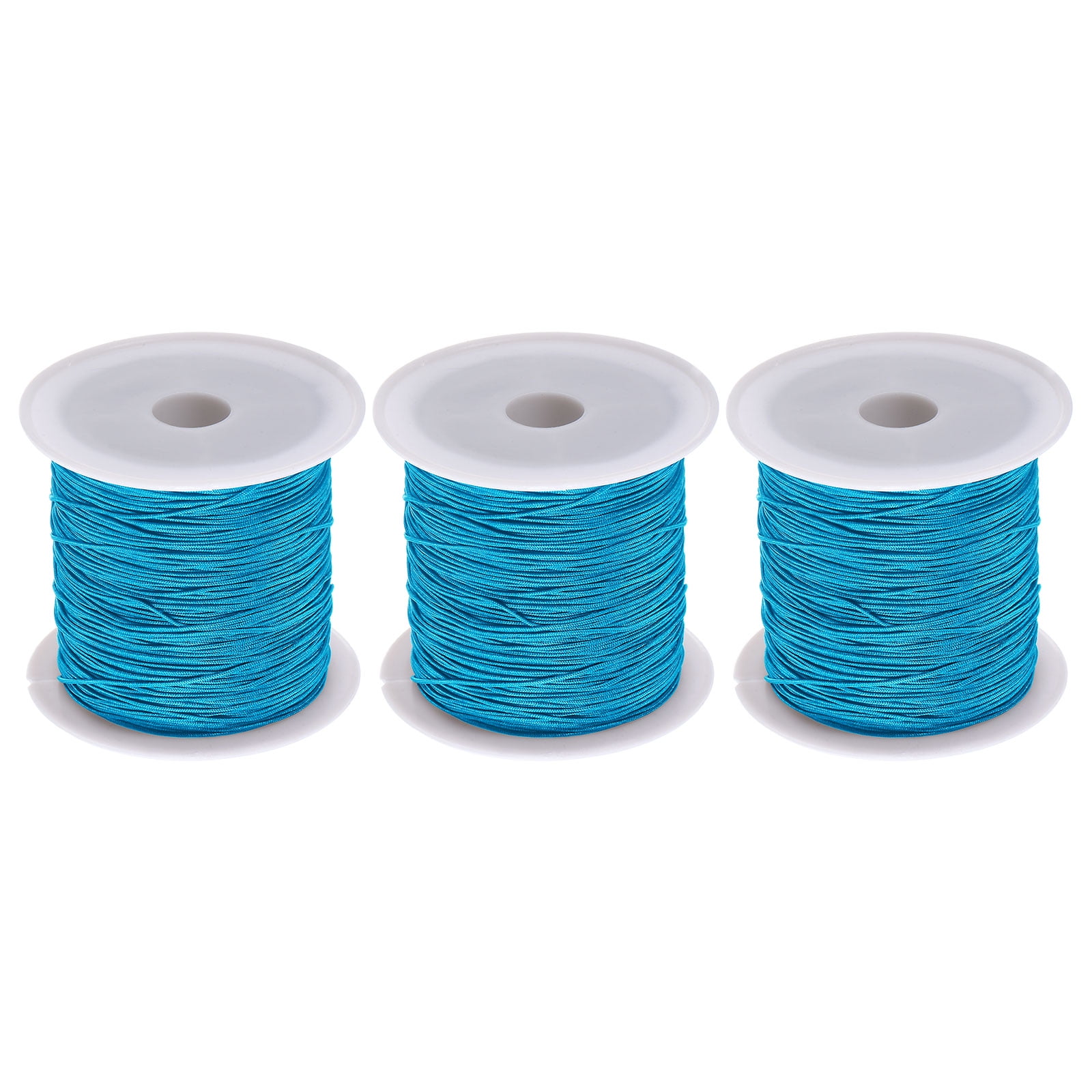 3 Rolls Nylon Beading Thread Knotting Cord 0.6mm 50 Yards Braided Nylon ...