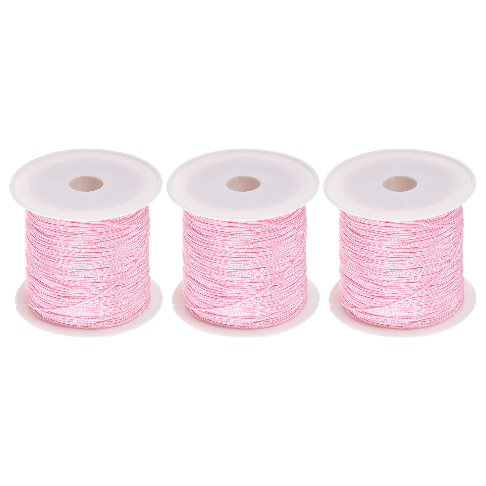 3 Rolls Nylon Beading Thread Knotting Cord 0.6mm 50 Yards Braided Nylon ...