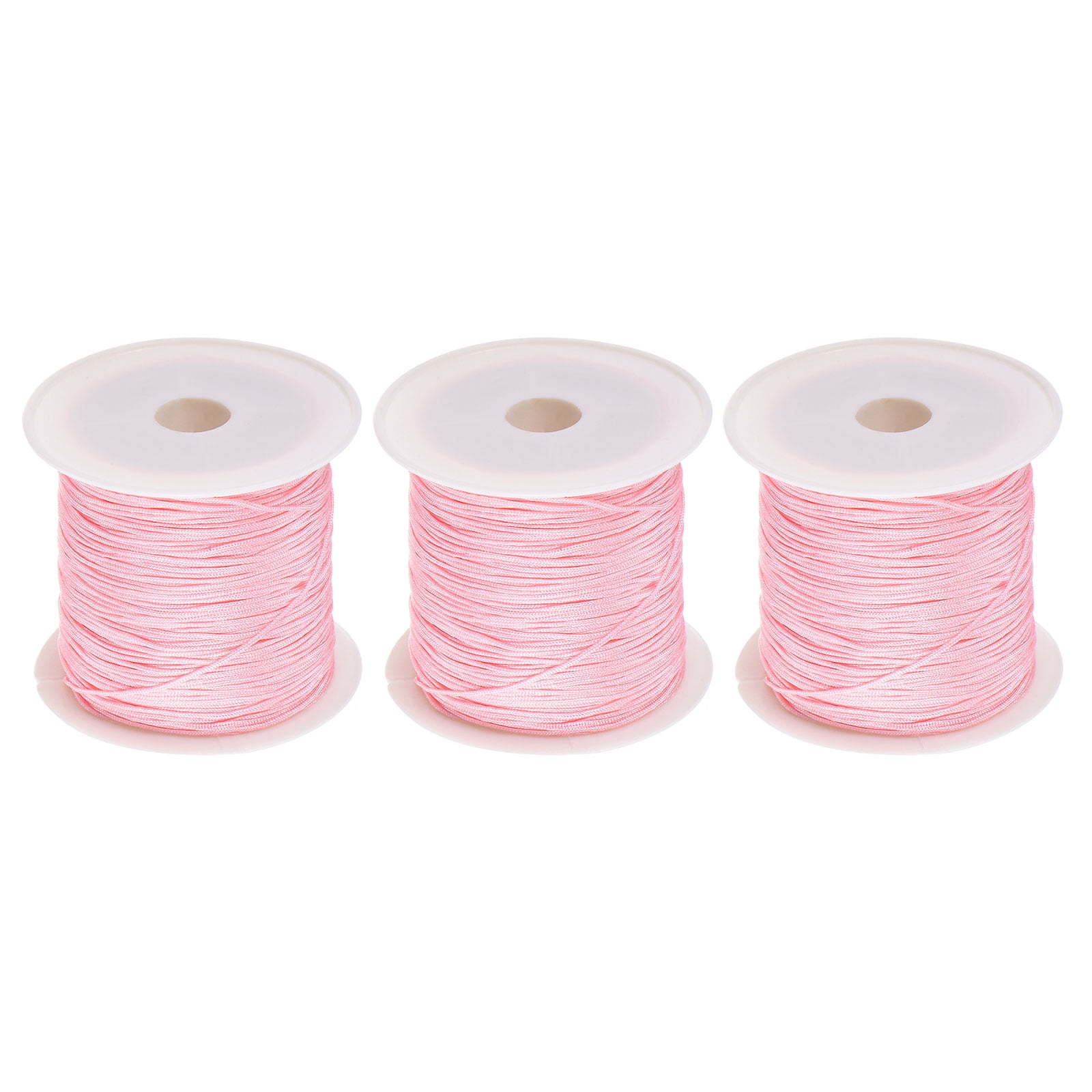 3 Rolls Nylon Beading Thread Knotting Cord 0.6mm 50 Yards Braided Nylon ...