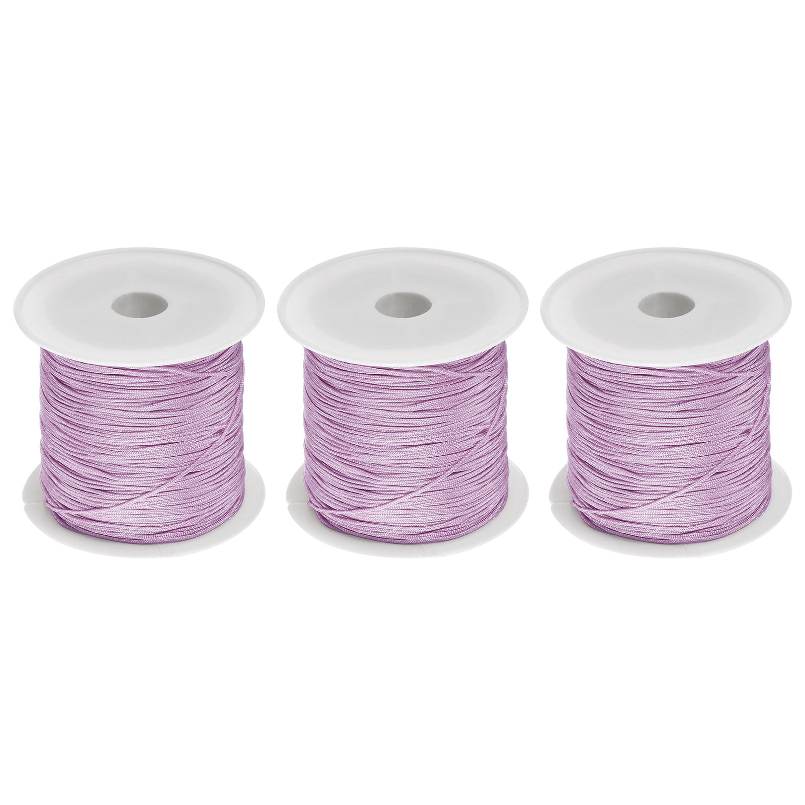 3 Rolls Nylon Beading Thread Knotting Cord 0.6mm 50 Yards Braided Nylon ...