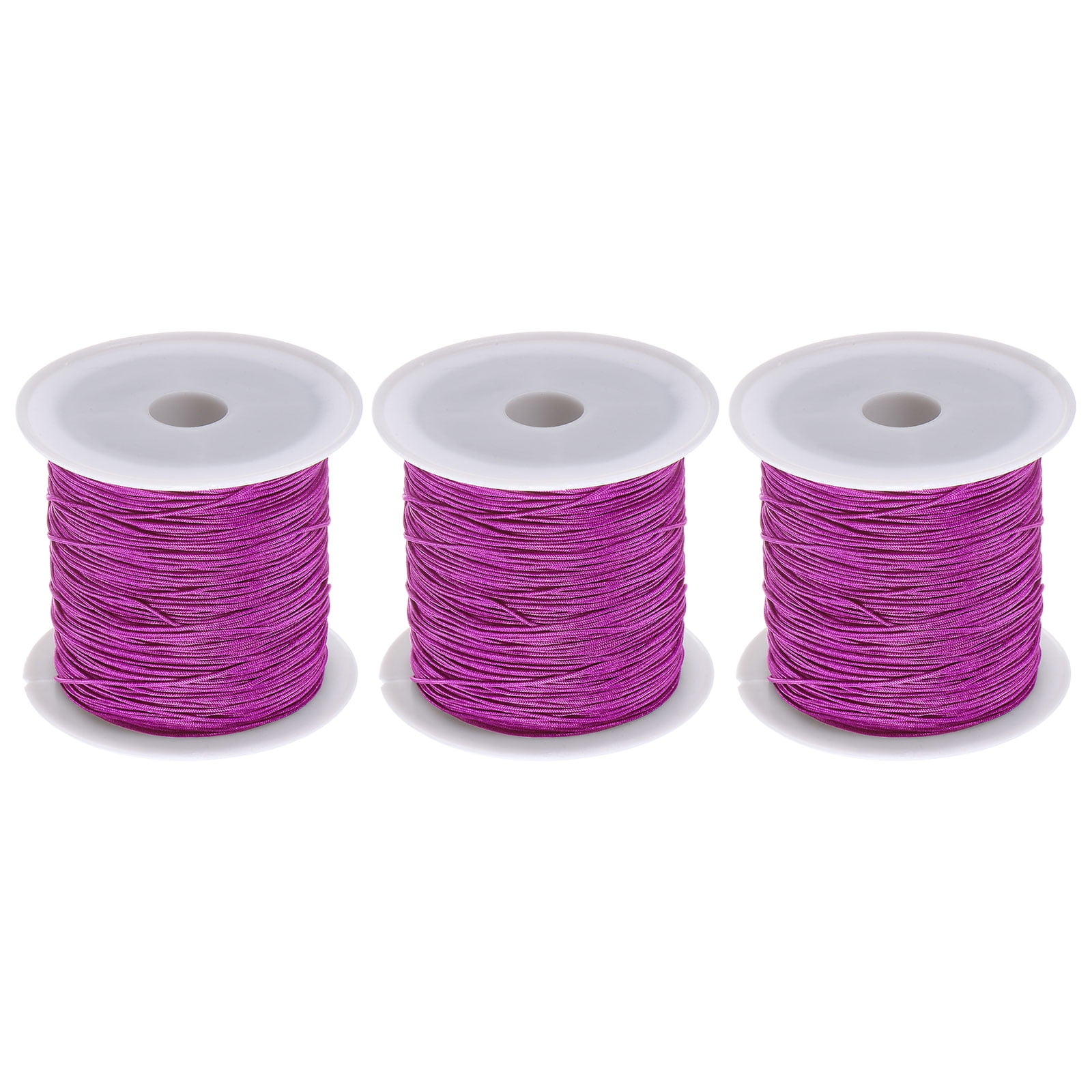 3 Rolls Nylon Beading Thread Knotting Cord 0.6mm 50 Yards Braided Nylon ...