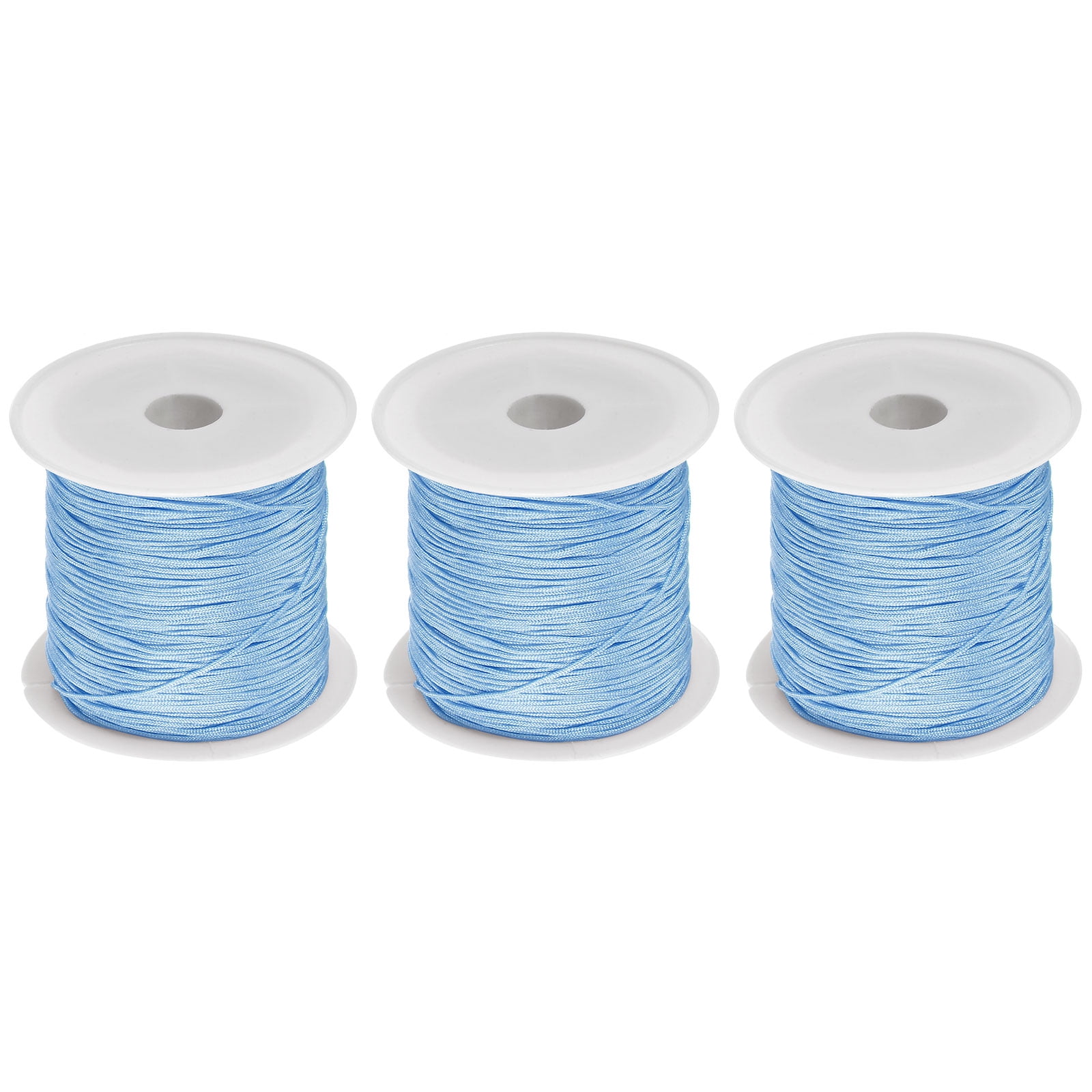 3 Rolls Nylon Beading Thread Knotting Cord 0.6mm 50 Yards Braided Nylon ...