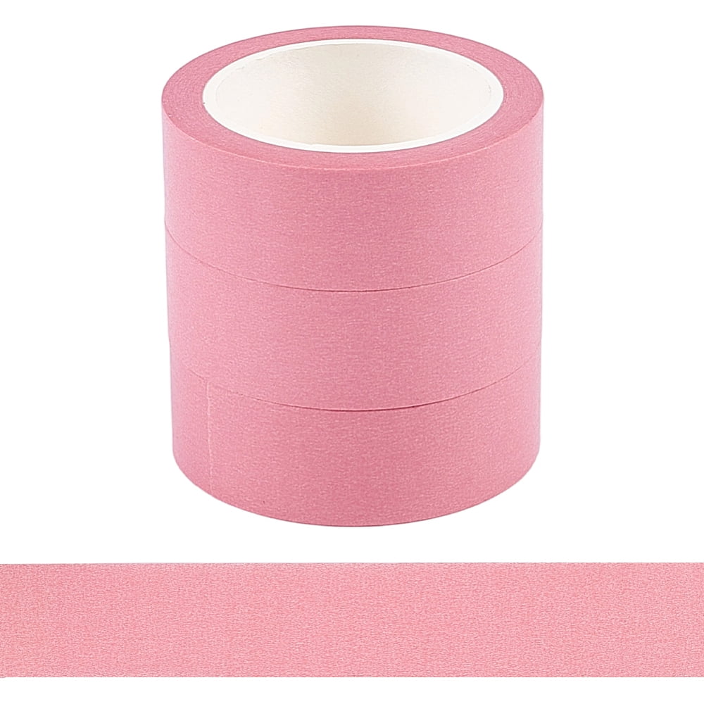 3 Rolls Pink Masking Tape 11yds X 0.6in(33 Total Yards) Paper Colored ...