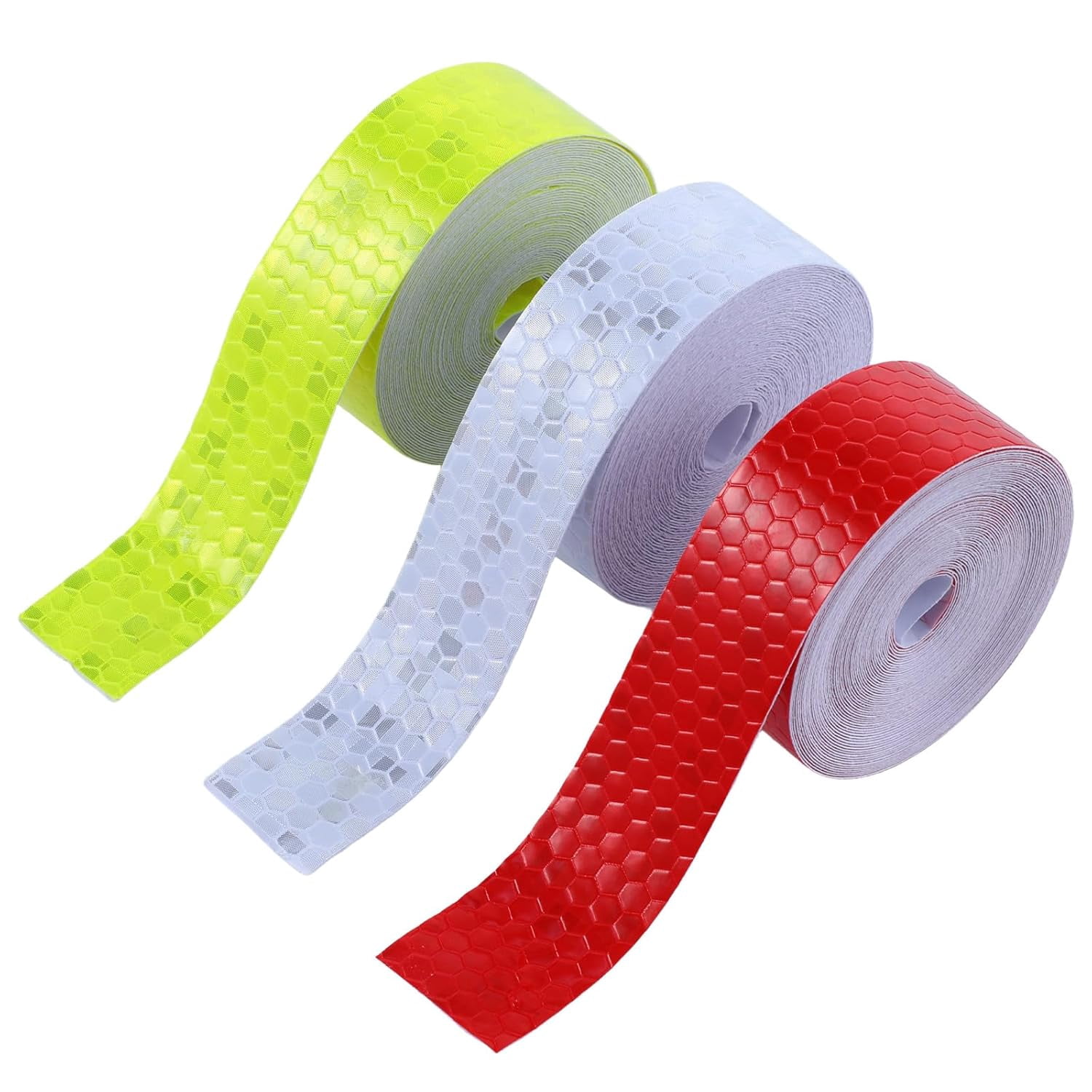 3 Rolls Reflective Tape Outdoor Waterproof, High-Visibility Neon ...