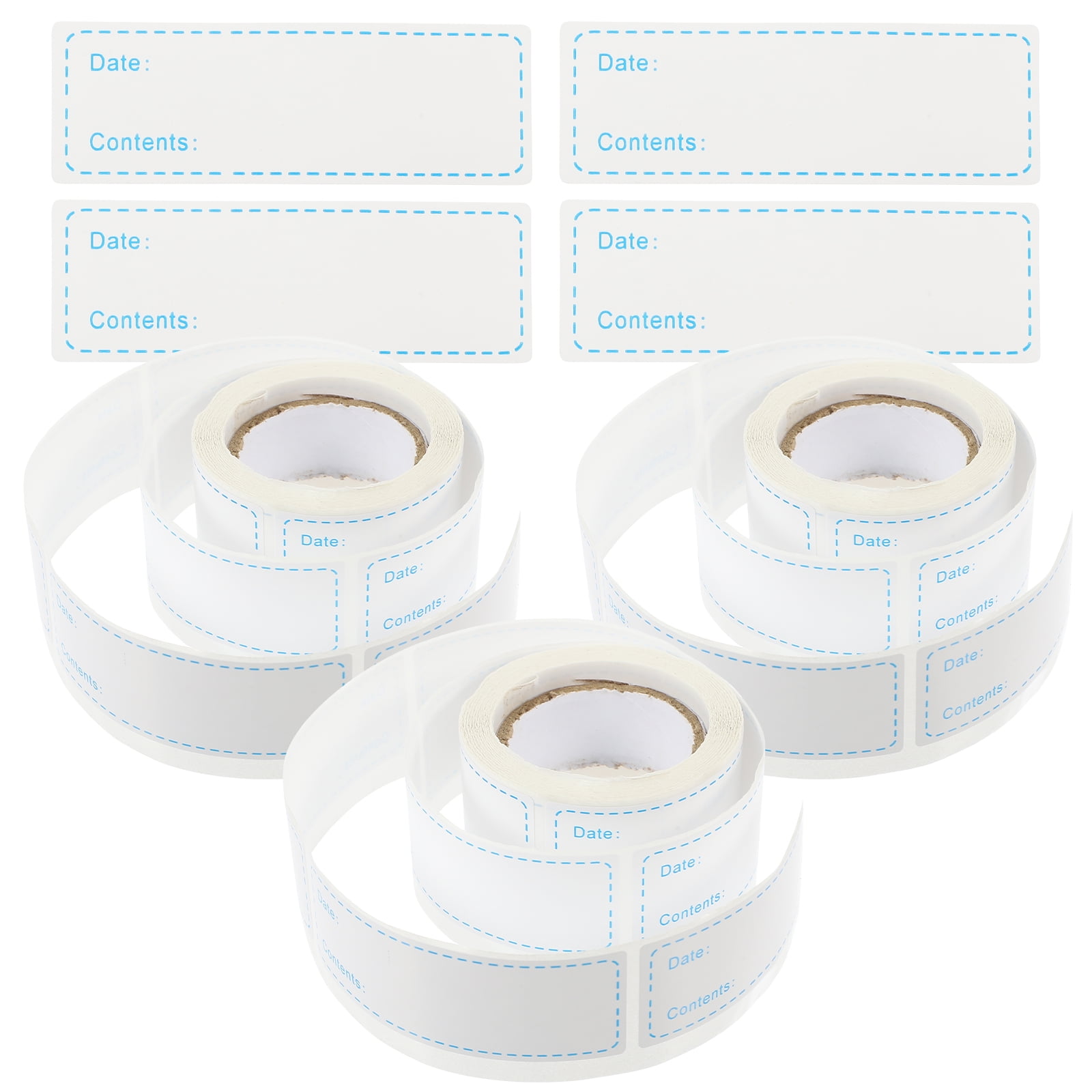 3 Rolls Removable Self-adhesive Label Marker Pen Labels Practical ...