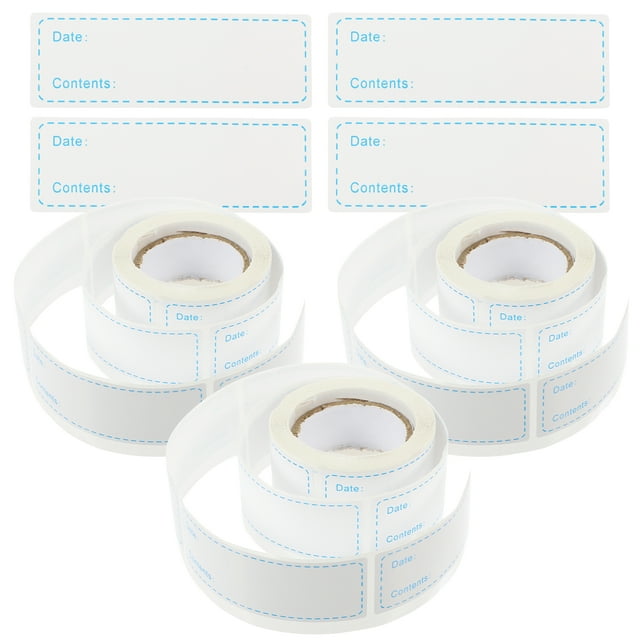 3 Rolls Removable Self-adhesive Label Marker Pen Labels Practical ...
