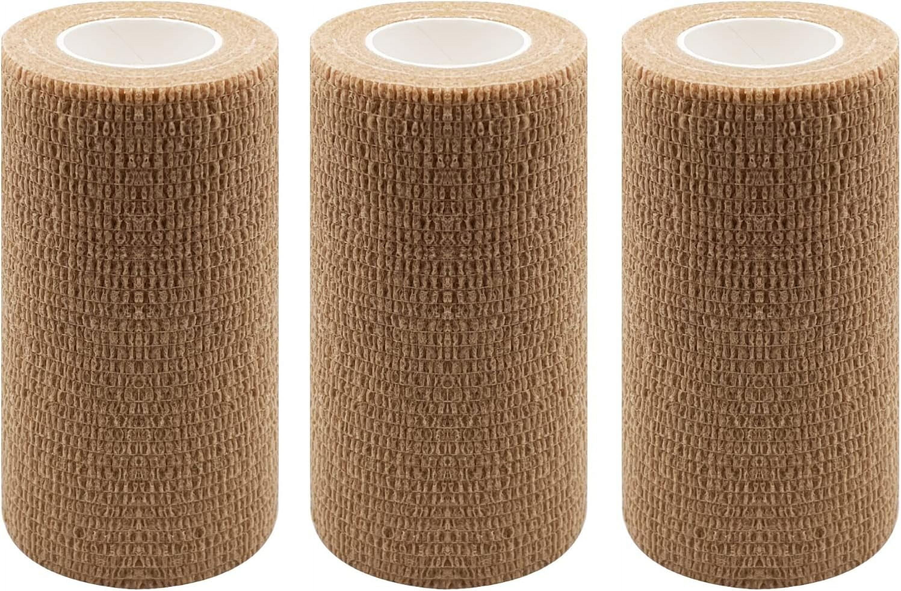 3 Rolls Self Adhesive Bandage Wrap 4 Inch Self Adherent Wrap Self Stick ...