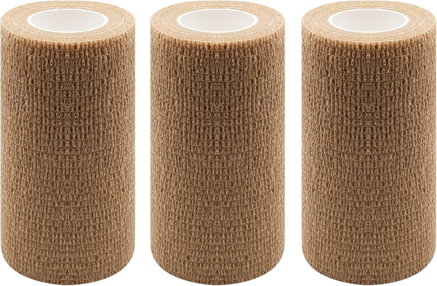 3 Rolls Self Adhesive Bandage Wrap 4 Inch Self Adherent Wrap Self Stick ...