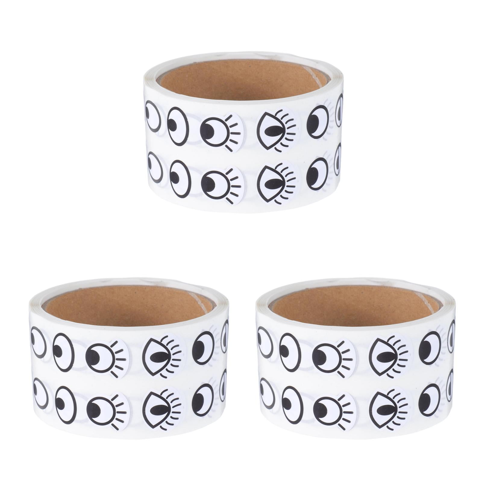 3 Rolls Self-Adhesive Eye Stickers Kids Art Projects Stickers Googly ...