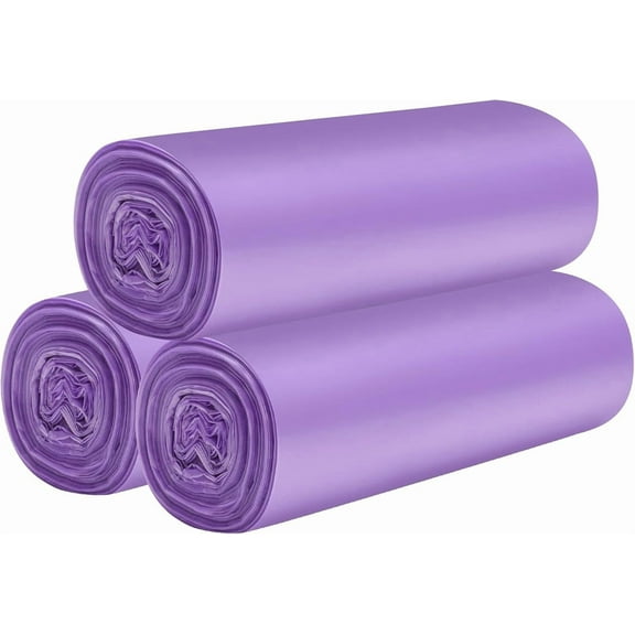 5 Rolls Small Trash Bags - 100 Counts Durable 4 Gallon Small Garbage ...