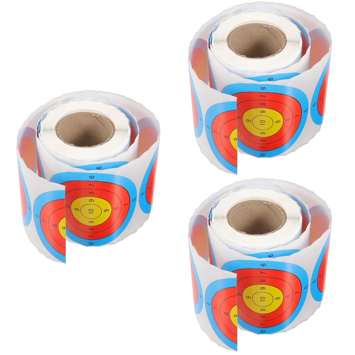 3 Rolls Splatter Target Dot Target Paper Clear Color Printed Targets 7 ...