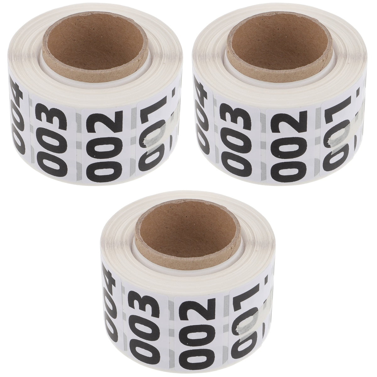 3 Rolls Stickers Self Adhesive Labels Inventory Serial Clothes Tags ...