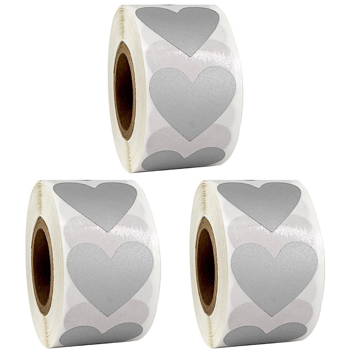 3 Rolls Tanning Bed Stickers Scratch off Heart Shaped - Walmart.com