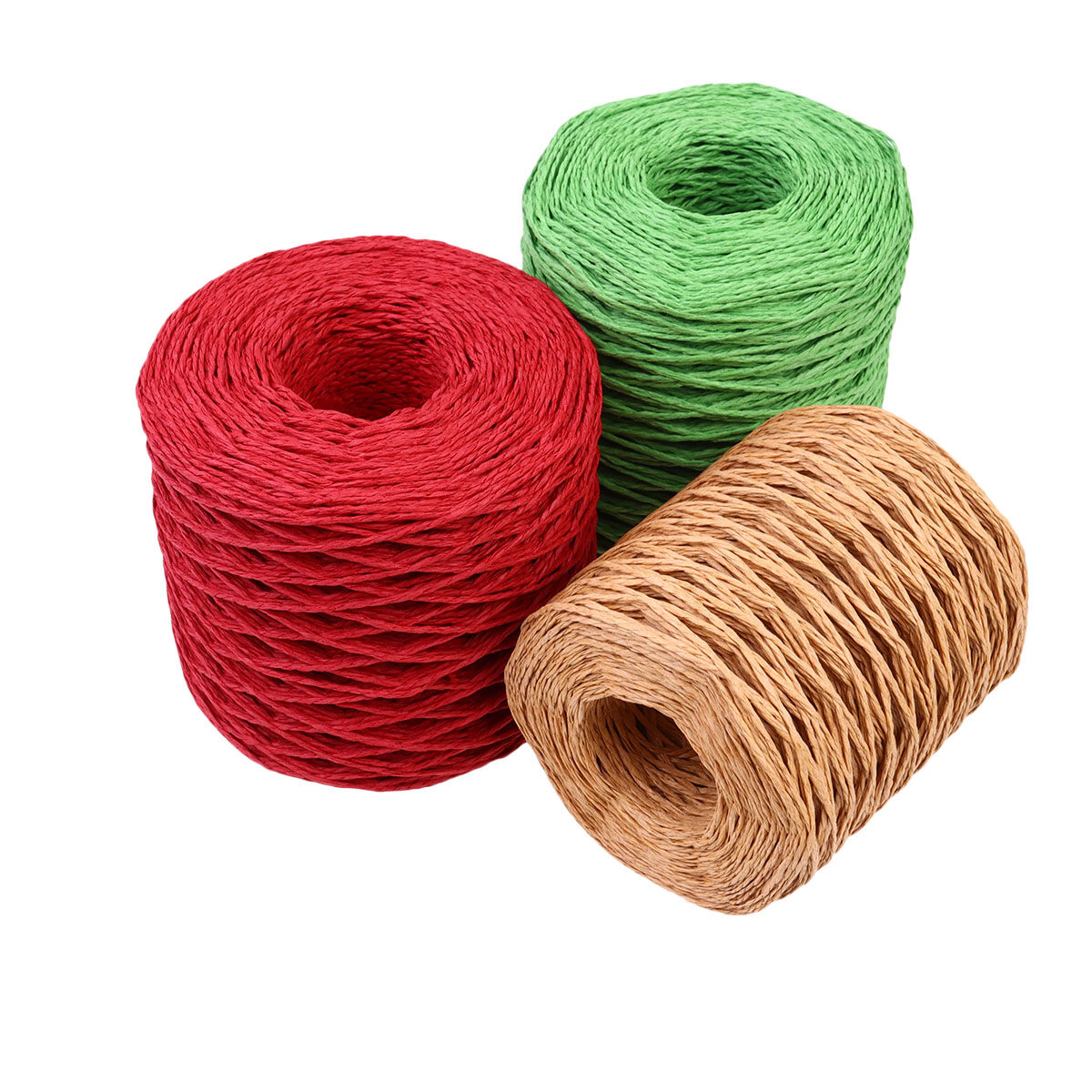 3 Rolls The Wire Paper Rope Braided Ribbon Electrical Cord Wrapping ...