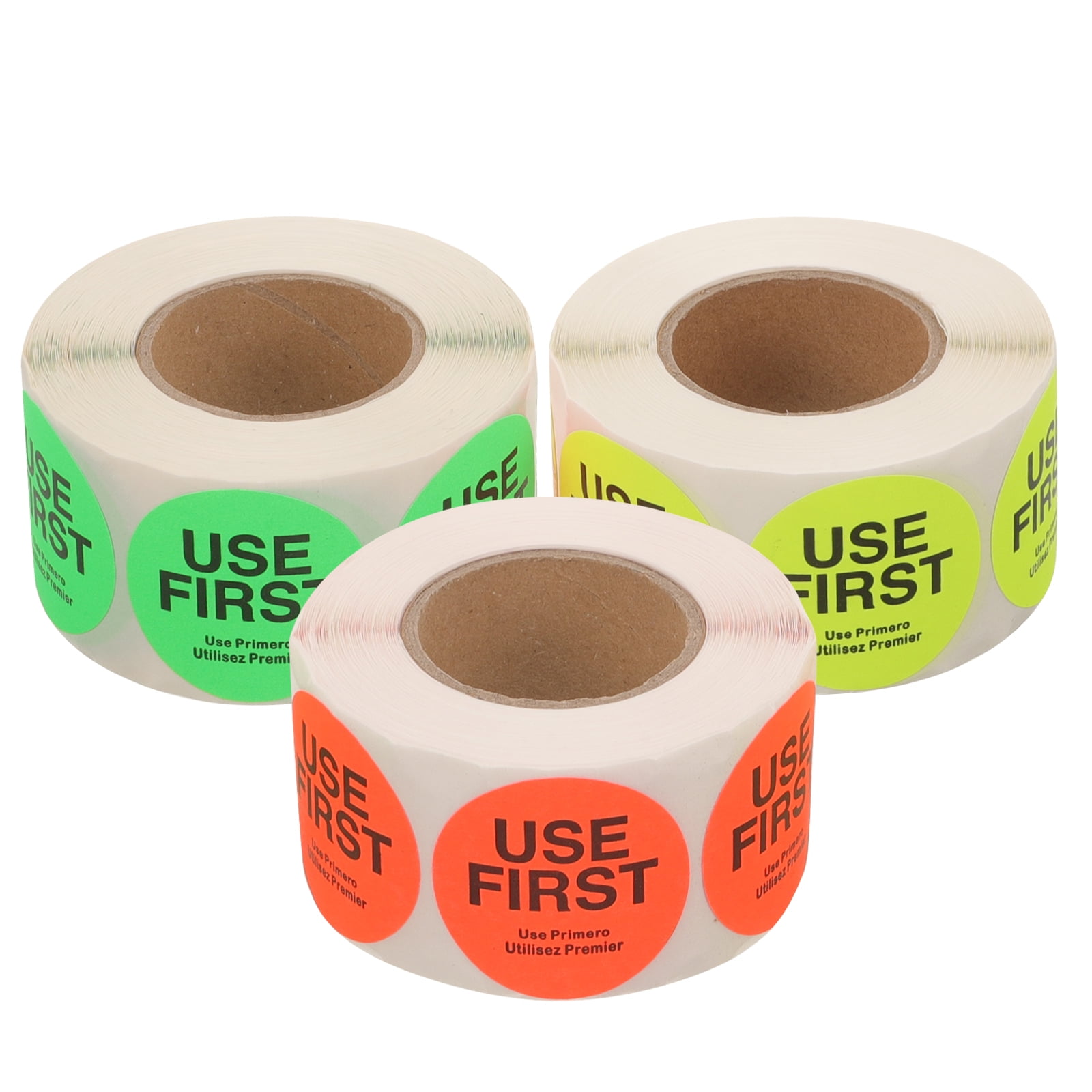 3 Rolls Use First Sticker Food Service Stickers Name Sticky Labels ...