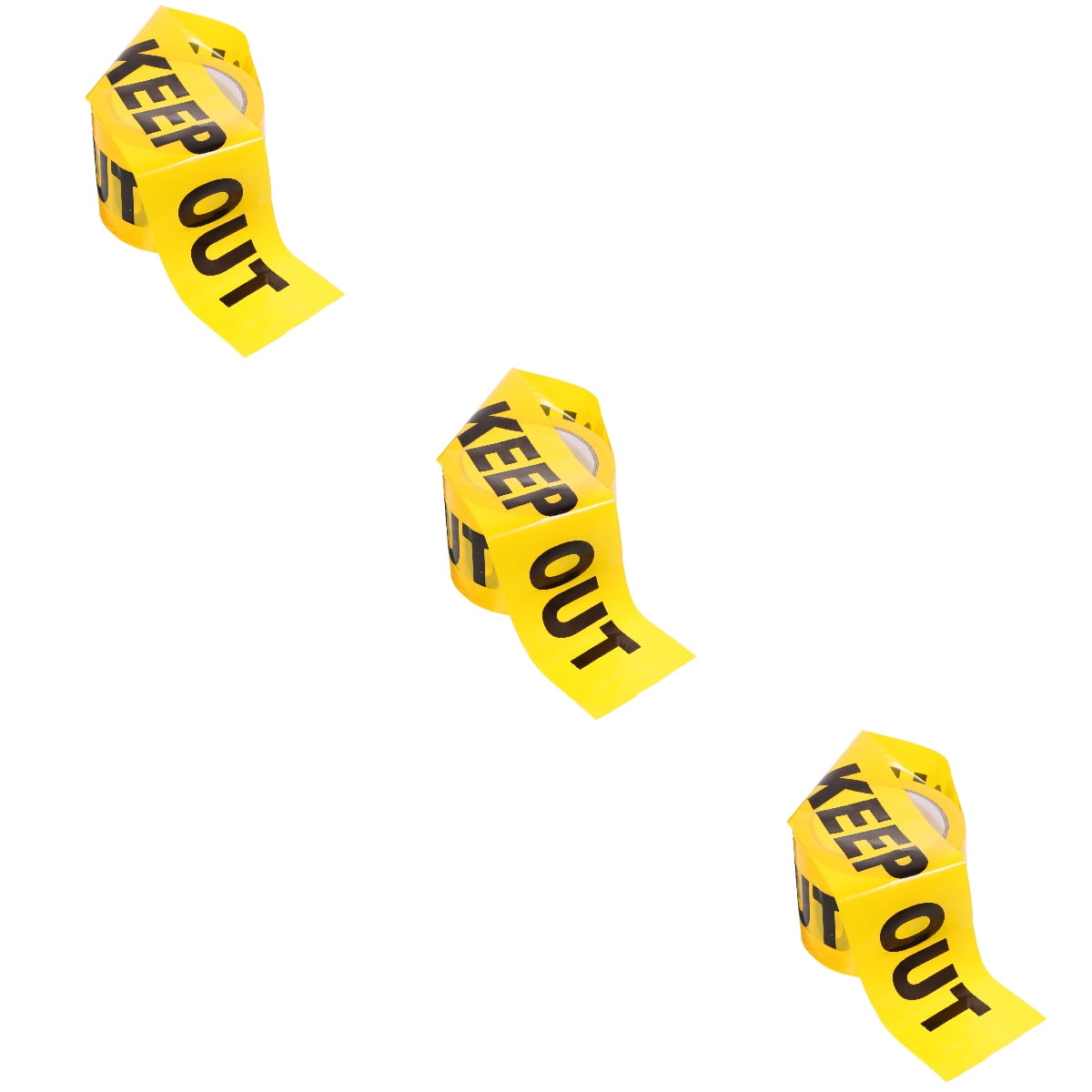 3 Rolls Warning Tape for Safety Non-adhesive Keep Out Crime Scene Scary ...