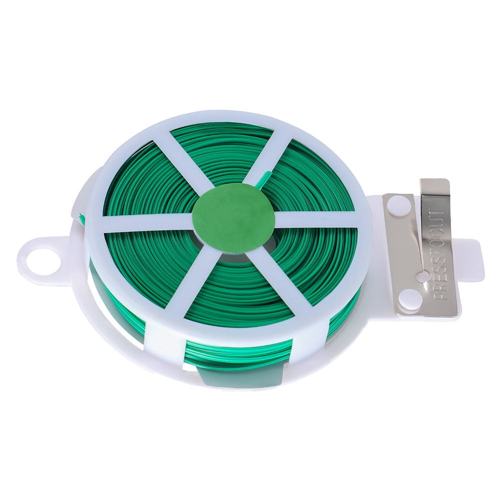DINHEAROM Garden Wire Ties Green for Gardening 3Pack - Walmart.com