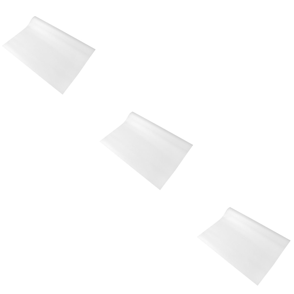 3 Rolls of Anti-skid Drawer Liner Transparent Design Drawer Cushion EVA ...