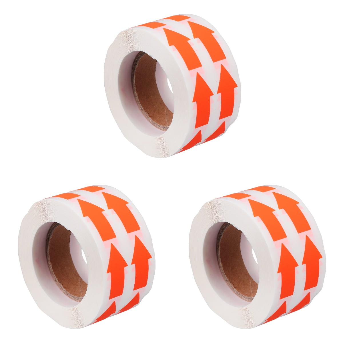 3 Rolls of Decorative Stickers Fluorescent Color Label Bright Arrow ...