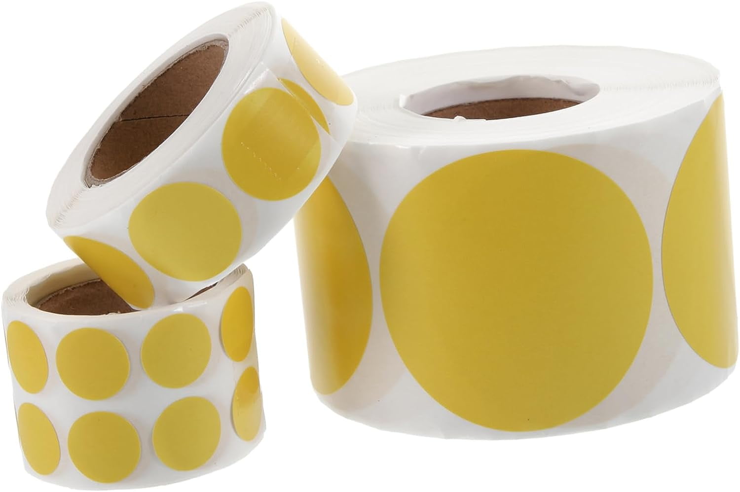 3 Rolls of Dot Stickers Gifts Round Stickers Compact Circle Stickers ...