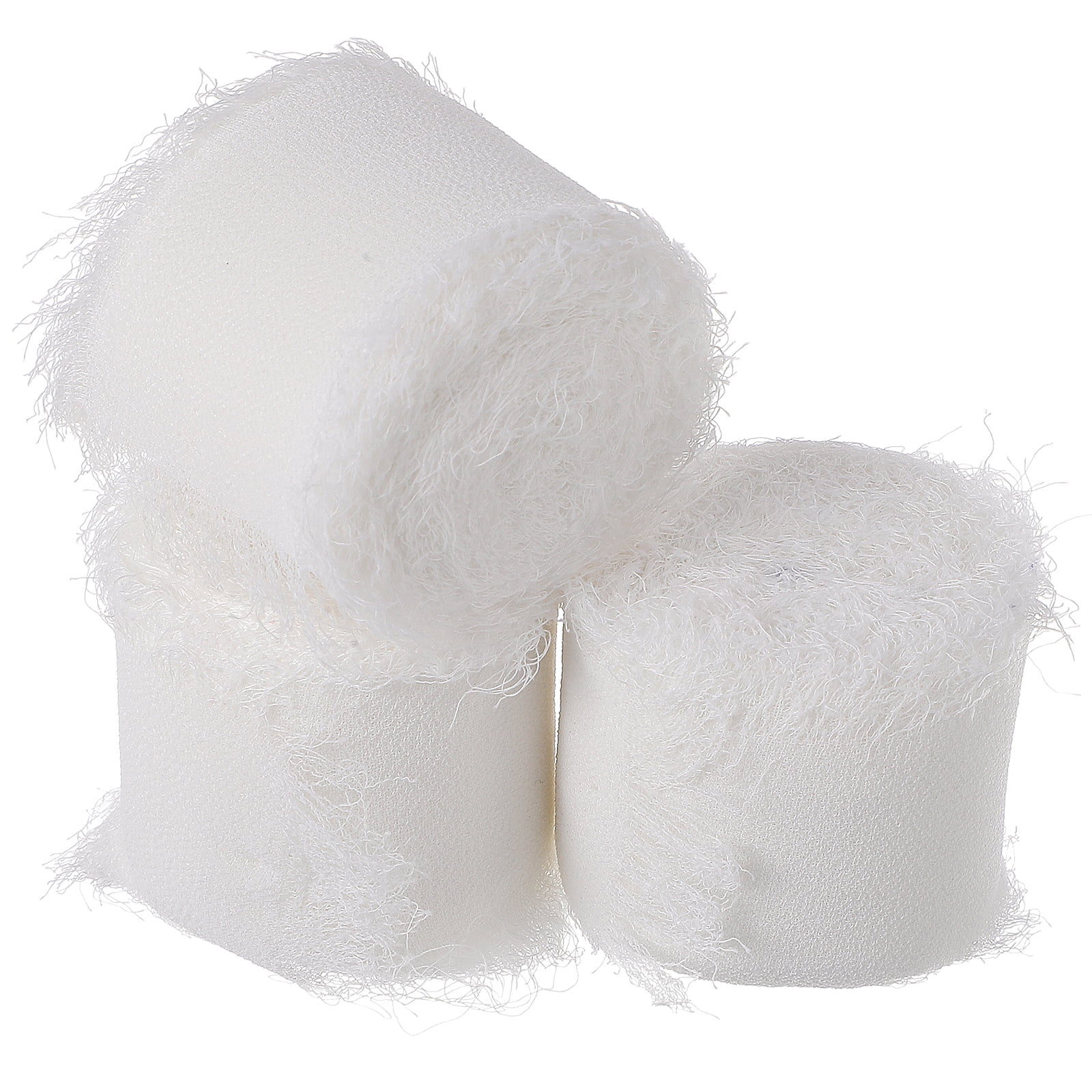 Eease Wedding Chiffon Silk Ribbon Fringe Bouquet Wrap (70 characters ...
