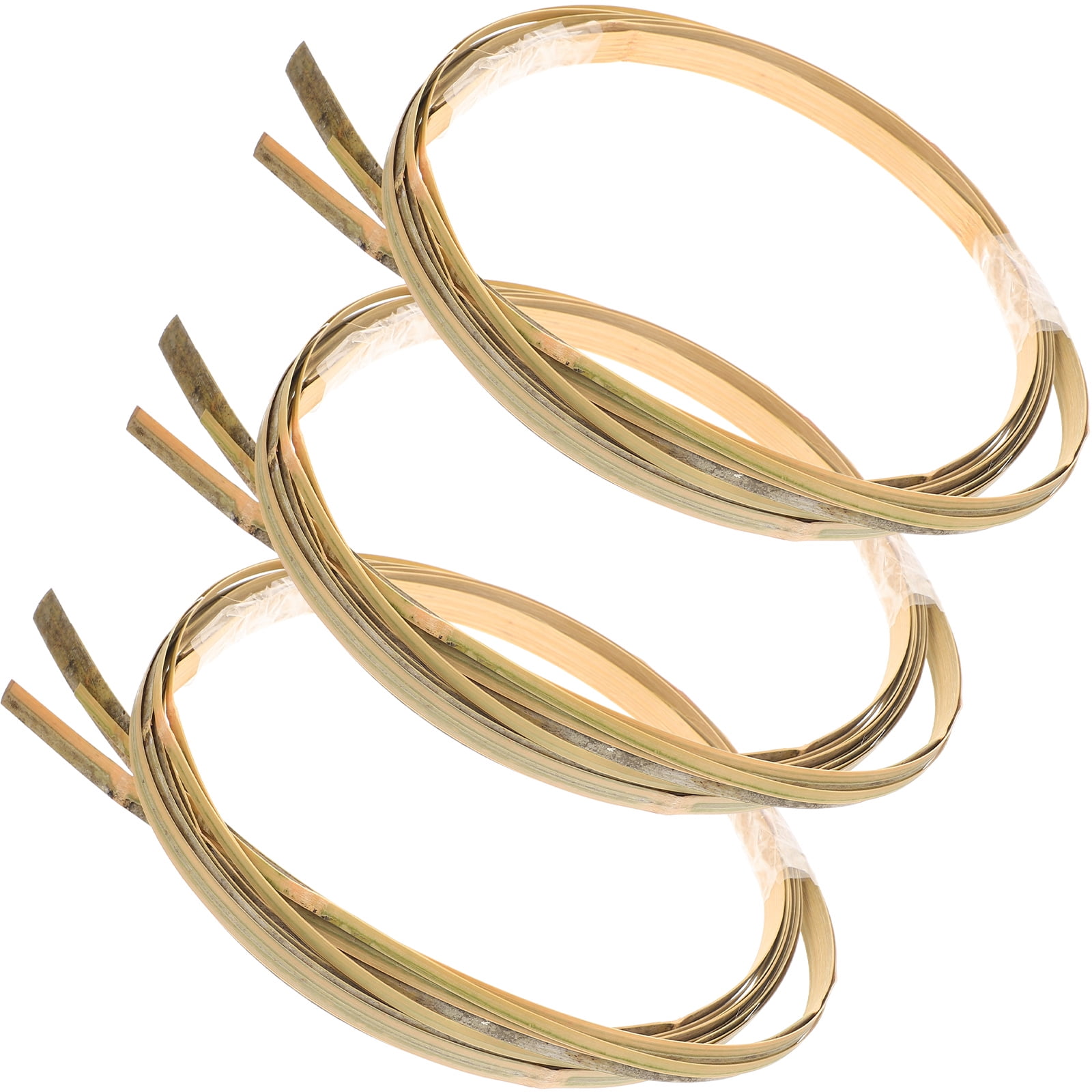 3 Rolls of Handmade Natural Bamboo Rattan Skin DIY Furniture Basket ...