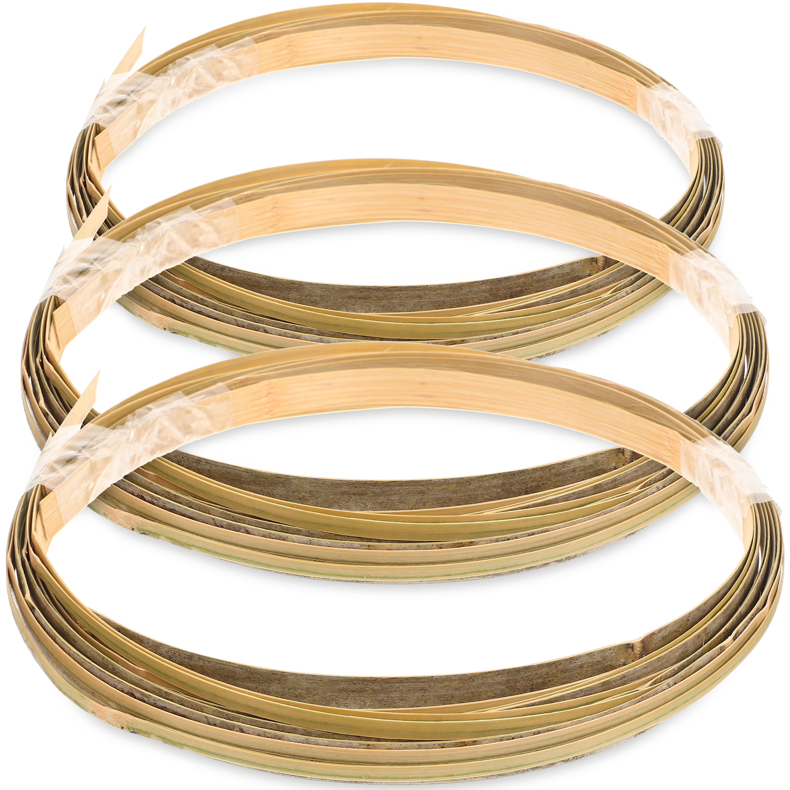 3 Rolls of Handmade Natural Bamboo Rattan Skin DIY Furniture Basket ...