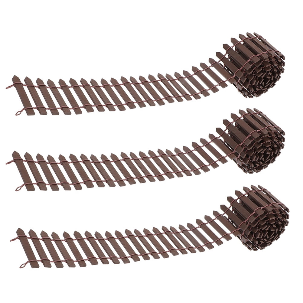 3 Rolls of Multipurpose Miniature Fence Decors Micro Landscape ...
