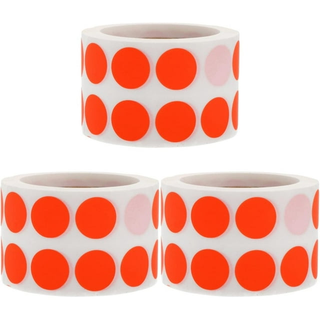 3 Rolls of dot Stickers Color Coding Labels Colored dot Stickers ...