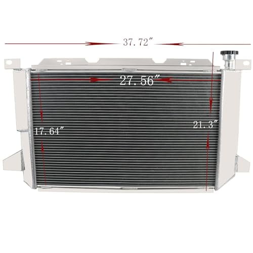 3 Row Aluminum Radiator for 1985-1997 1995 1996 Ford F150 F250 F350 ...