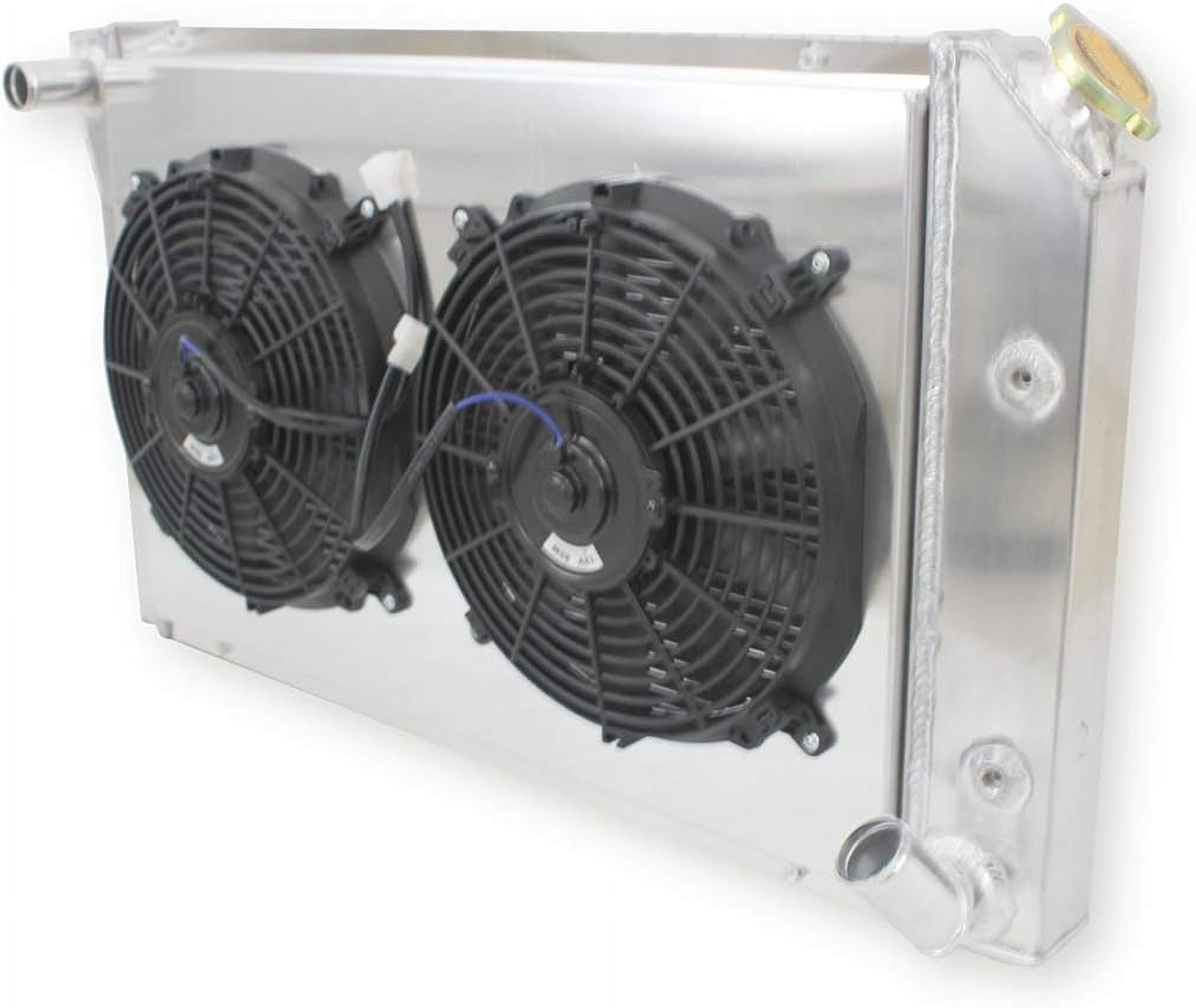 3-Row Aluminum Radiator With Fan Shroud(2X12 Inches Dia.) 1977-1982 78 ...