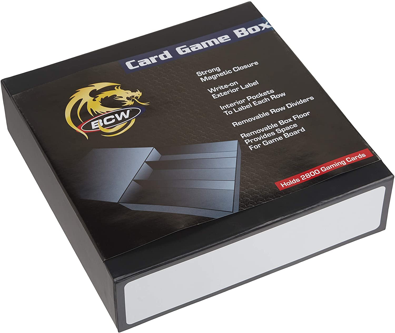 BCW 3 Row Card Game Box - Holds 2,800 Gaming Cards - Walmart.com