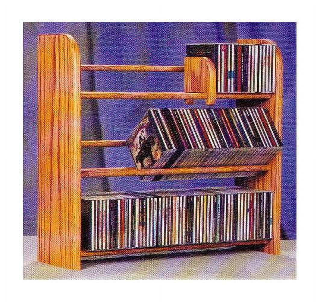 3 Row Dowel CD Rack (Honey Oak) - Walmart.com