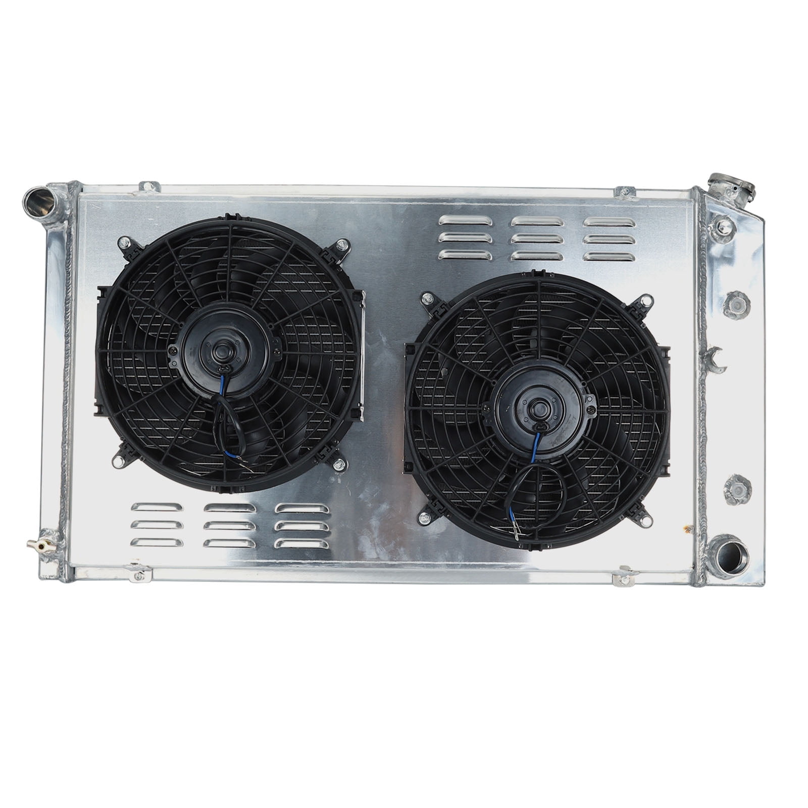 3 Row Radiator+Shroud Fan For 1968-1973 Chevy Chevelle Impala/1971-1990 ...