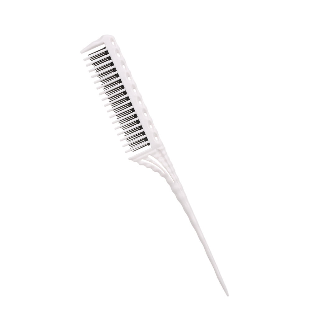 Suzicca 3-Row Teasing Comb, Rat Tail Handle, Detangling Brush for ...
