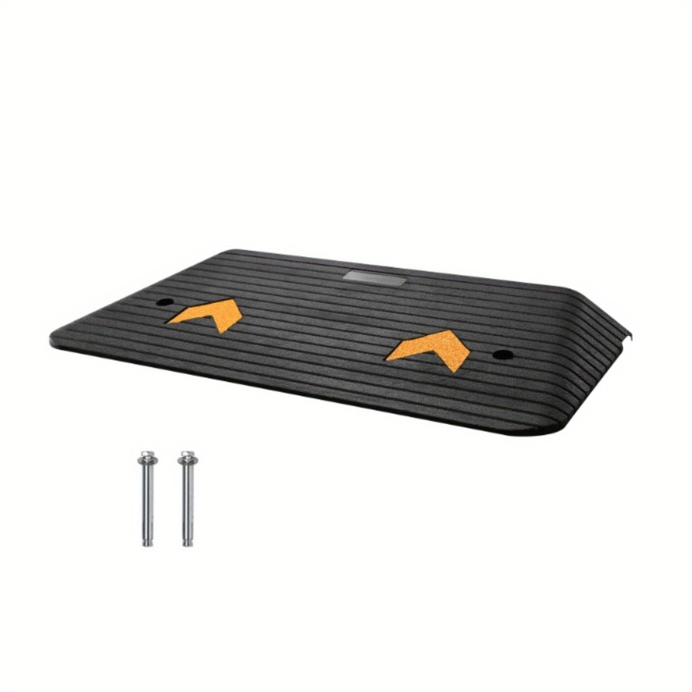 3" Rubber Threshold Ramp - 2200 lb Capacity Non-Slip Textured Doorway ...