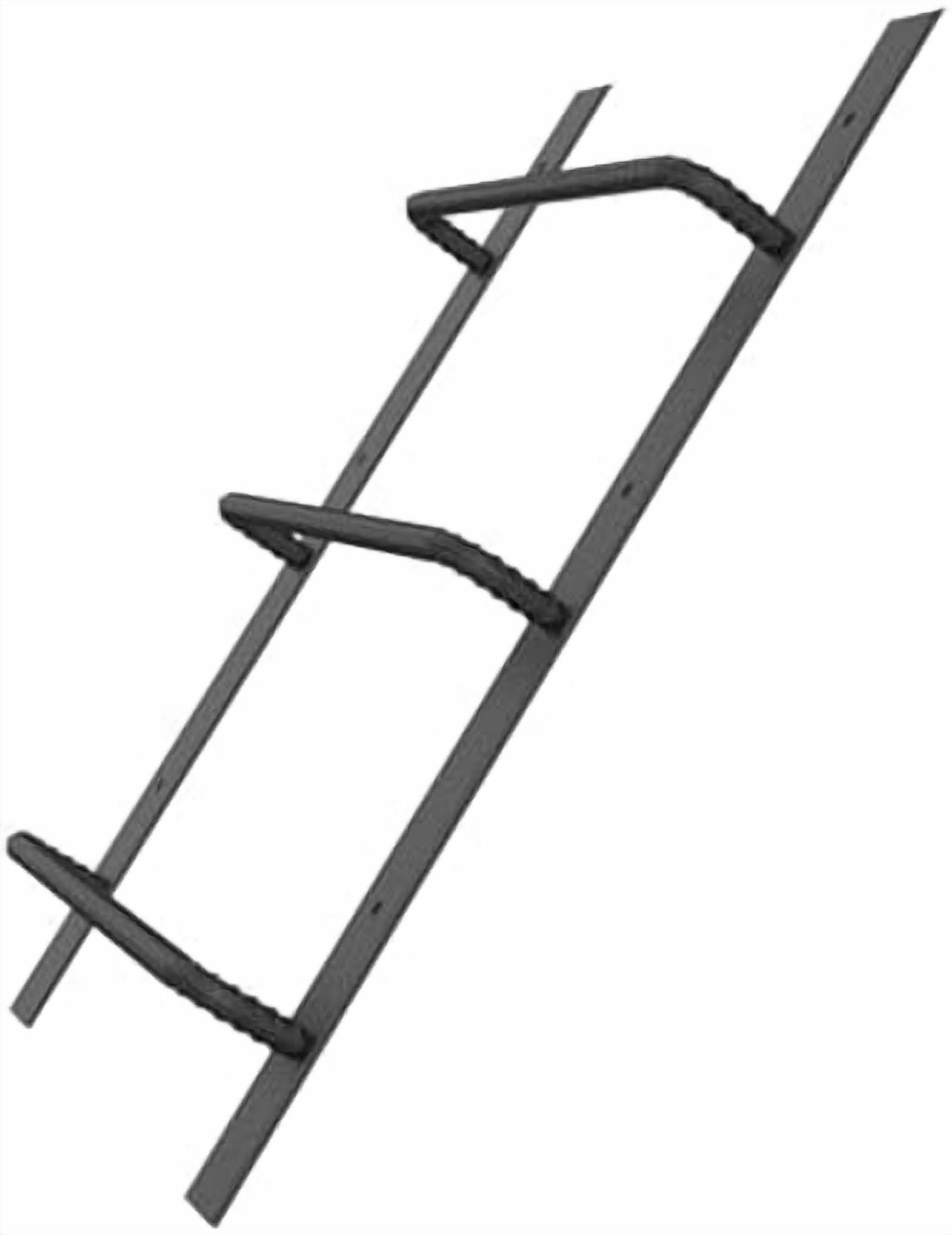 3-Rung Window Well Ladder, Heavy Duty Steel Basement Egress Ladder ...