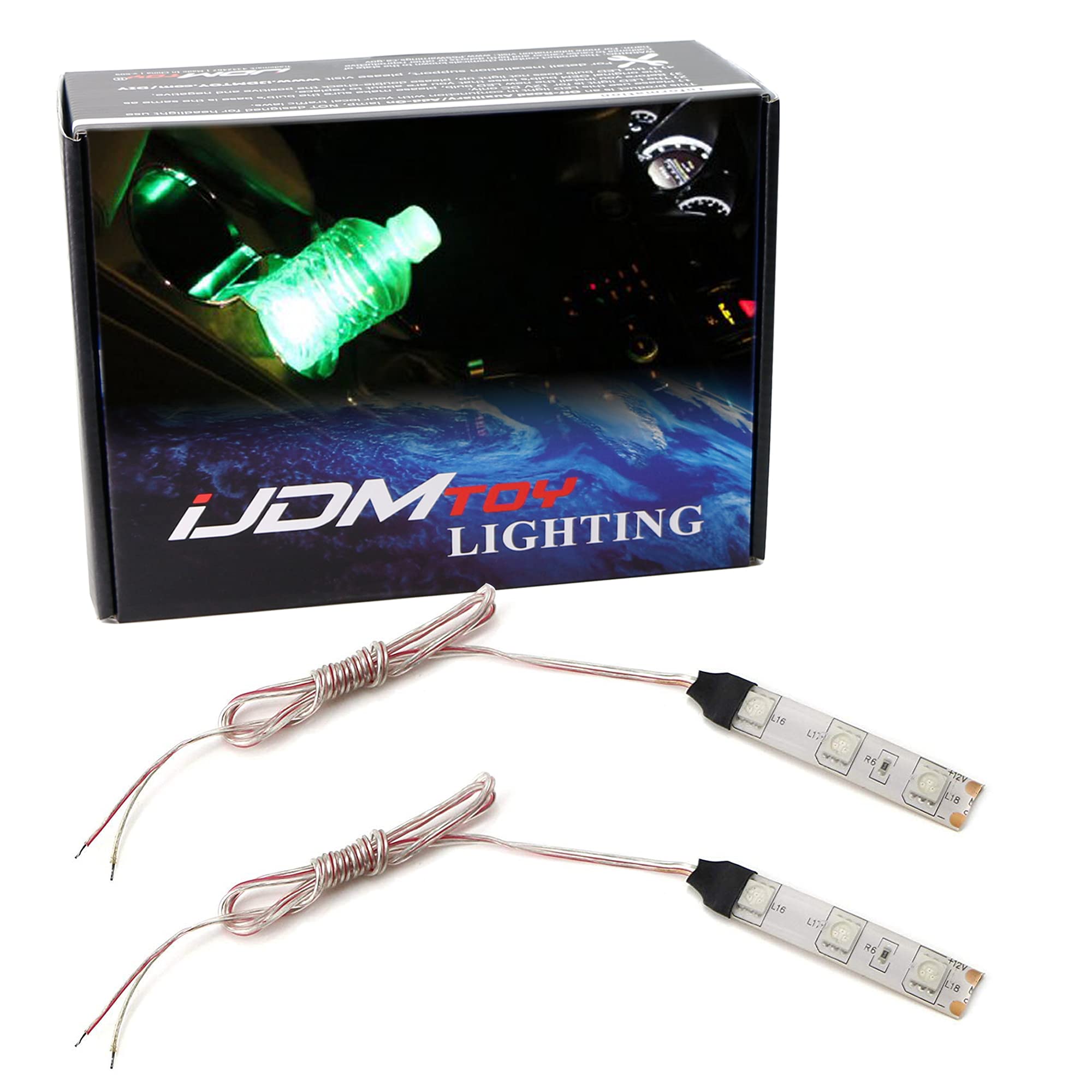 3-SMD LED Cup Holder, Glove Box, Ashtray Accent Lighting Strip Lights ...