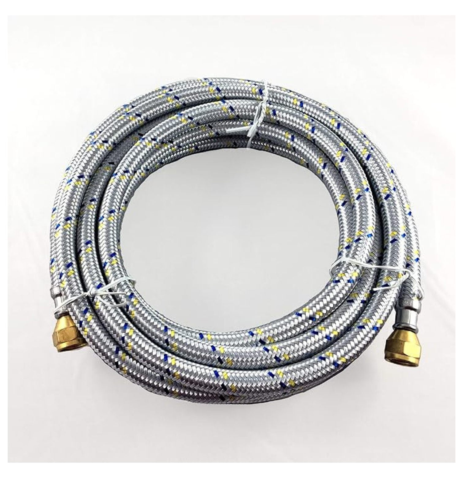 3' STAINLESS STEEL BRAIDED FLEXIBLE HOSE FOR NATURAL/PROPANE GAS 3/8 ...