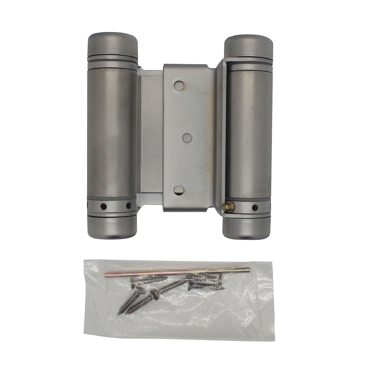 3" Satin Chrome Double Acting Spring Hinge - Cafe / Saloon Bar Swinging ...