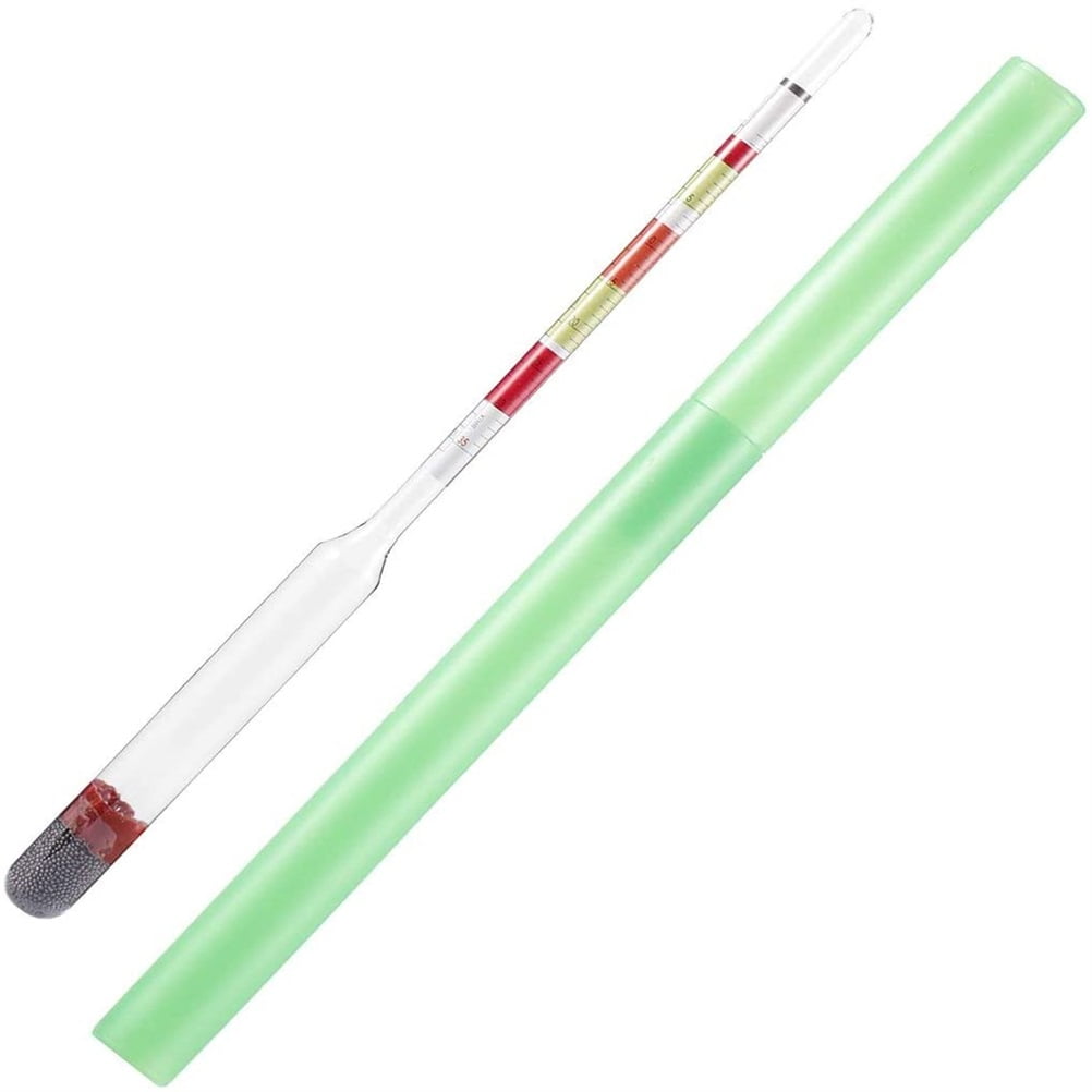 3 Scale Hydrometer Alcohol Brix Meter 3 in 1 Densimeter for Wine Beer ...