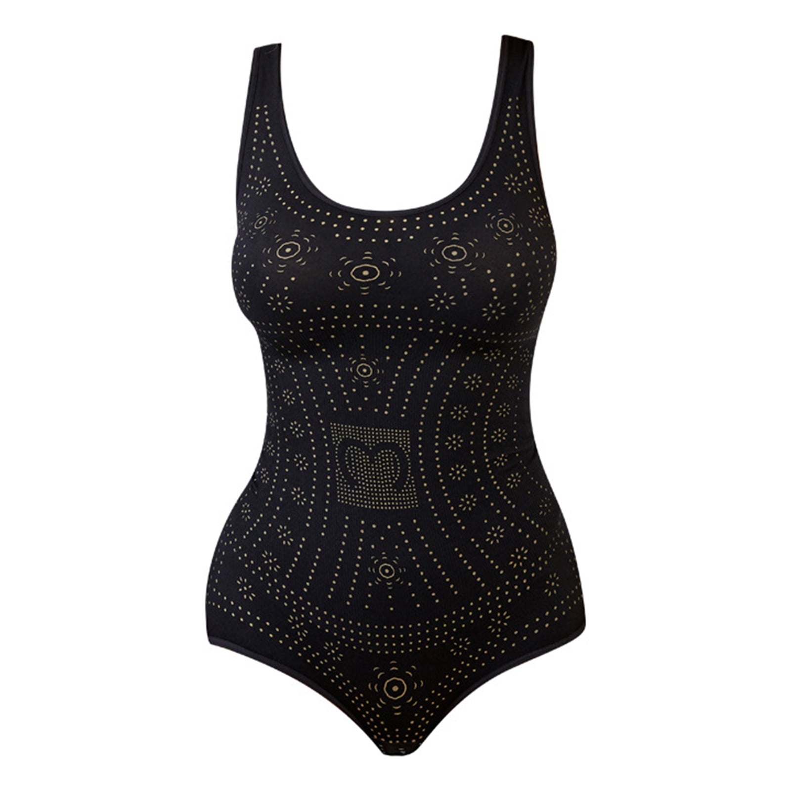 3. Seamless Thong Design Women's Sleeveless Bodysuit Butt Enhancer ...
