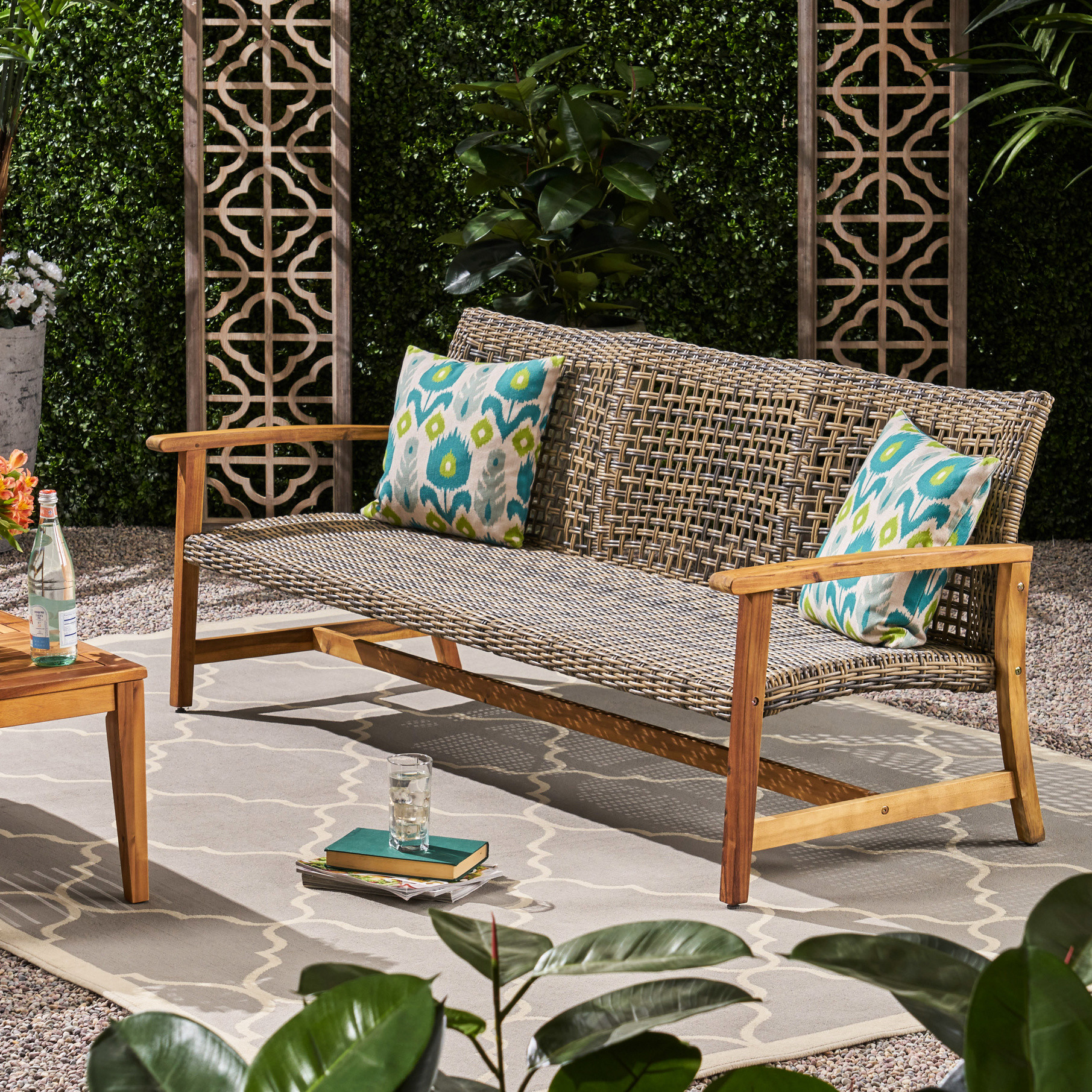 3-Seater Patio Sofa Set | Perfect for Organic Outdoor Living | Acacia ...